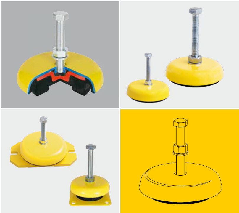 Machine foot / shock absorber / anti-vibration / leveling - RITM Industry Machine foot / shock absorber / anti-vibration / leveling - RITM Industry